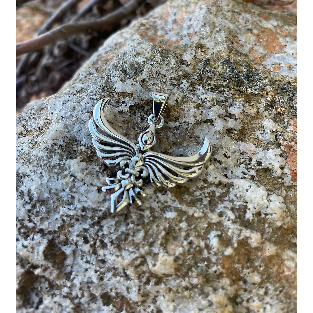 Jewelry Trends Rising Phoenix Modern Style Sterling Silver Pendant