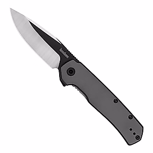 Kershaw Thermal Folding Pocket Knife, 2.95 in Gray PVD Finish Blade, Assisted Opening, Pocketclip, Every Day Carry