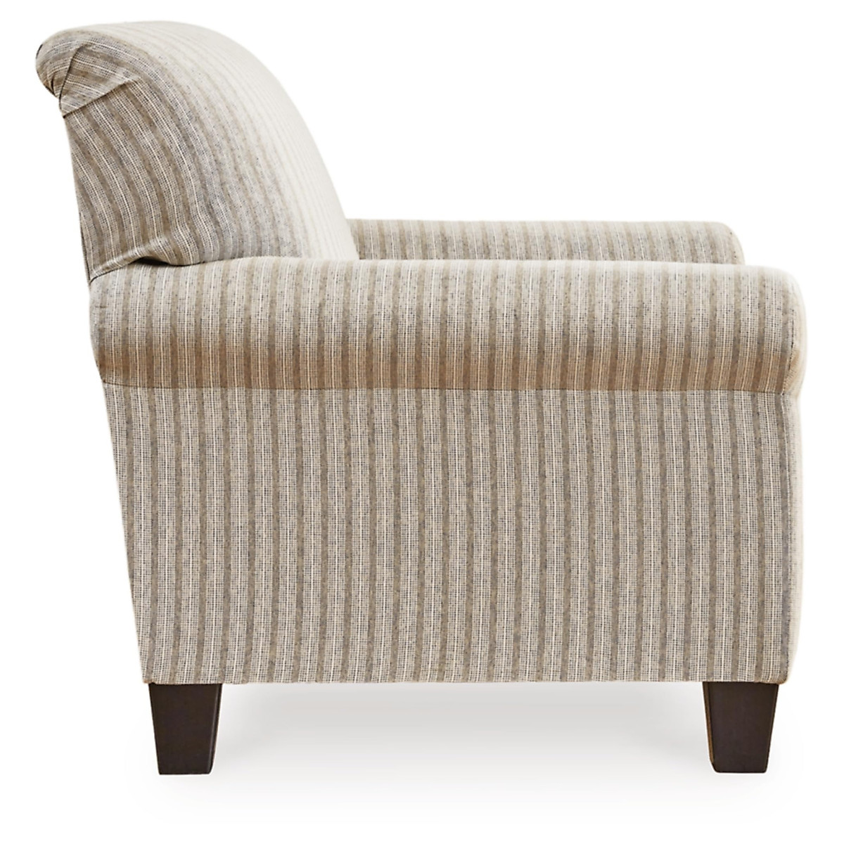Signature Design by Ashley Valerani Classic Striped Upholstered Accent Chair, Beige