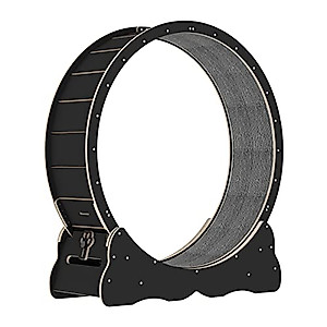 Cat Wheel Exerciser for Indoor Cats, Diameter 43.3" 45.27" H Large Cat Exercise Wheel Indoor with Locking Mechanism, cat Wheel Ultra-Quiet Running Protect Spine,Reduce Vet Bills Perfect for Big Cats