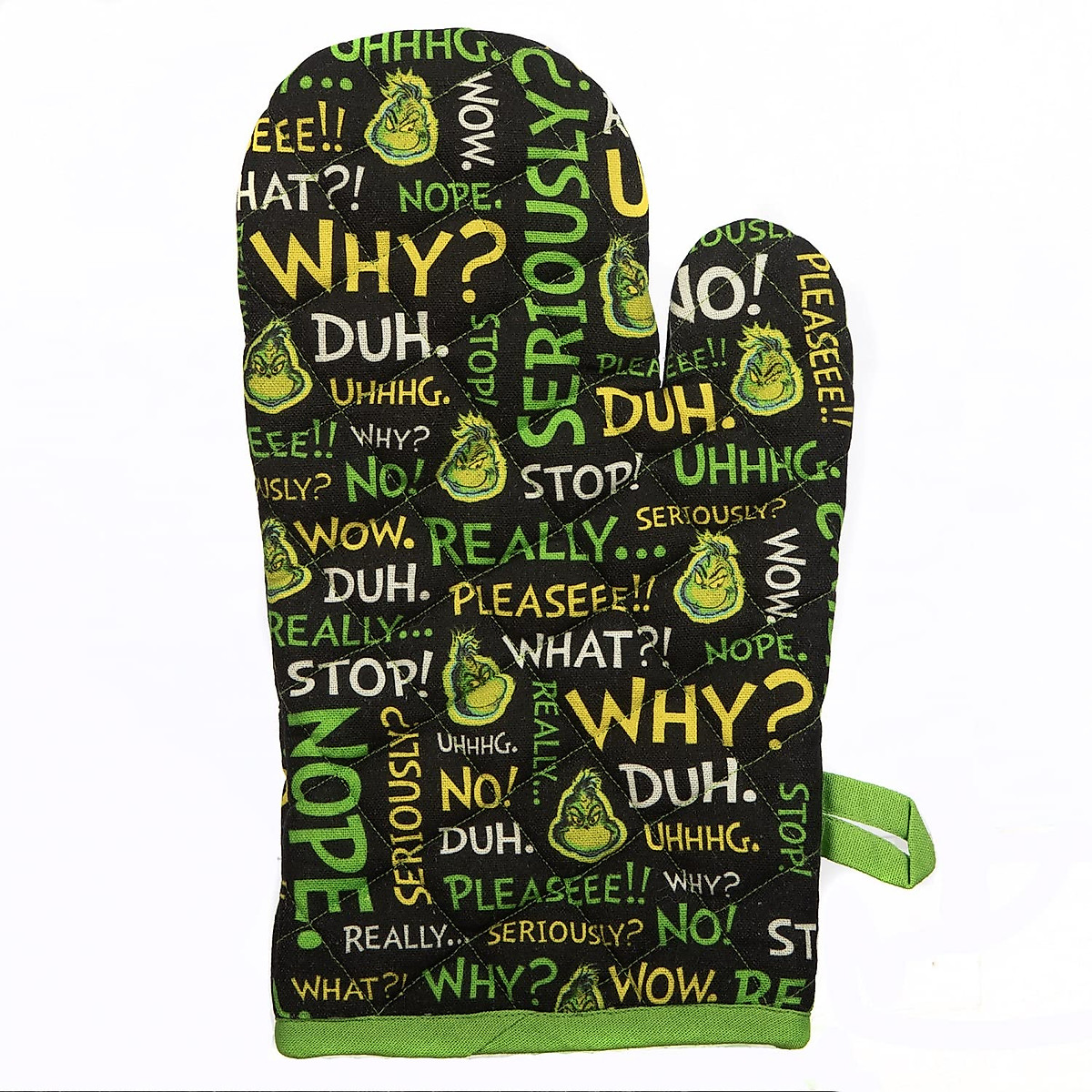 Bioworld Dr. Seuss The Grinch Please Kitchen Textile Apron Set of 3