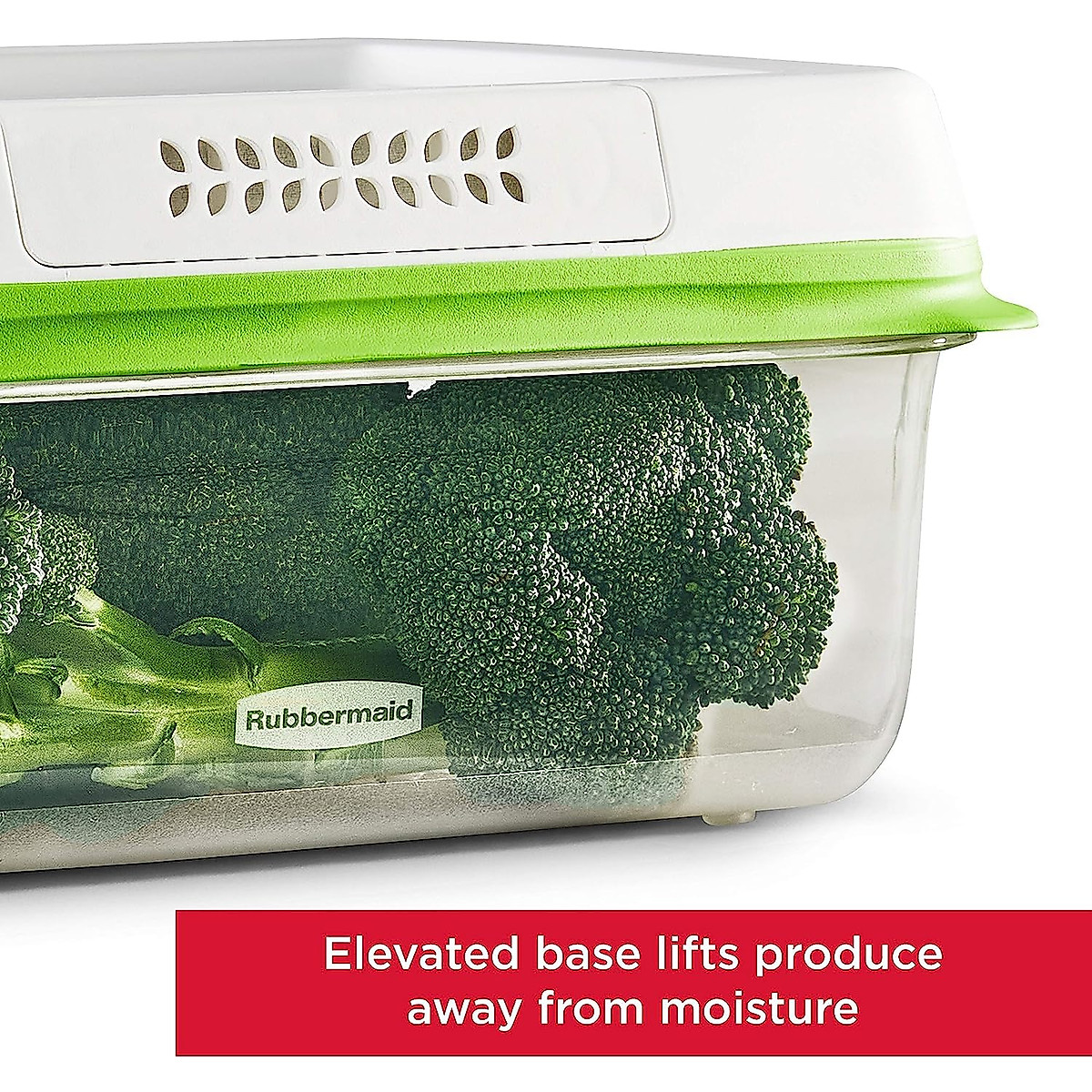 Rubbermaid FreshWorks Produce Saver, Medium and Large Storage Containers, With Lids, 8-Piece Set