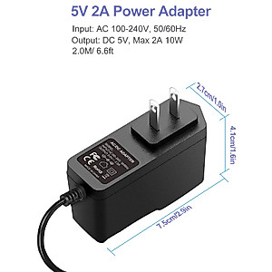 iCreatin 5V Power Cord for Graco Swings: Simple Sway, Glider LX, Glider Elite, Glider Premier, Glider Lite, Glider Petite LX, Sweetpeace, DuetSoothe, DuetConnect LX, Sweet Snuggle, Comfy Cove DLX