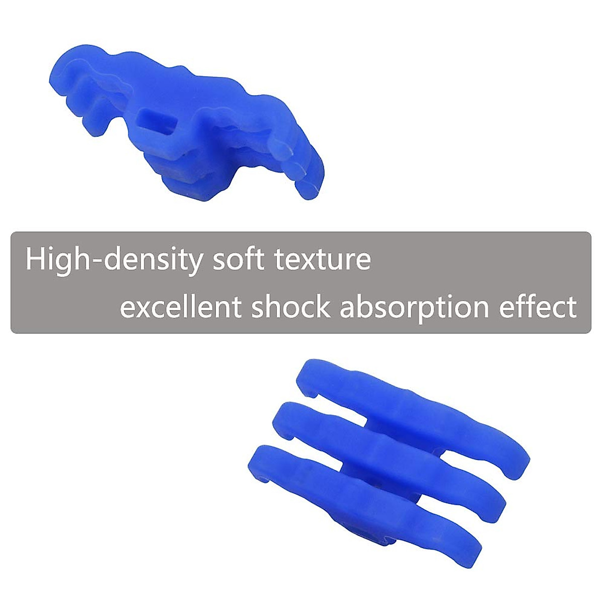 ZSHJGJR 2pcs Archery Bow Limbs Stabilizer Rubber Bow Limbs Shock Absorber Compound Bow Limbs Vibration Dampener Silencers Archery Accessory (Blue)