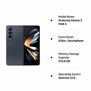 SAMSUNG Galaxy Z Fold 4 Factory Unlocked SM-F936U1 512GB Gray Green (Renewed)