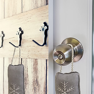 Simply Genius Cold Weather 36 Inch Door Snake Draft Stopper - Wind Blocker for Door Bottom and Window Draft Stopper - Gray Window Wind Blocker