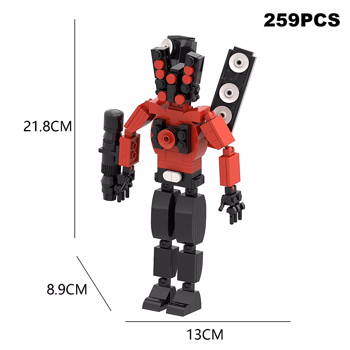 Mihjiot Skibidi Toilet Man Titan Skibidi Toilet Titan Tv Man Camera Man Titan Speakerman Toy Building Blocks Set Toy Ideas Toys Kids Toys Gift for Kids 6+ Boys or Girls (3 Pcs)