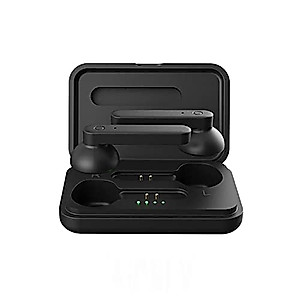 Laud True Wireless Earbuds - Noise Cancelling  Bluetooth Earphones - Smart Touch Control Sound Buds with Charging Case -Built-in Microphone Compatible with iOS & Android - Black