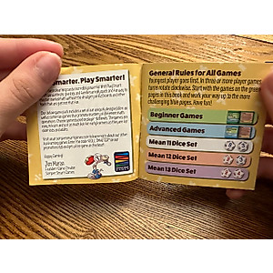 PlaySmart Dice Deluxe: Sharpen Math Skills at Home and On The Go with Uniquely Numbered Math Dice and 11 Fun Math Games That Help Kids Master Mental Math. Perfect Travel Game!