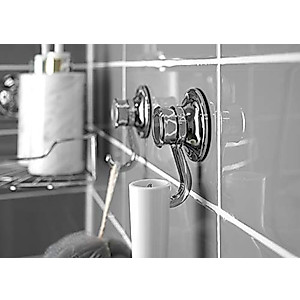 Bath Beyond Suction Cup Hooks (2Pack) - Powerful Vacuum Suction Cup Hooks Heavy Duty Organizer for Kitchen, Bathroom, Restroom, Shower (2)