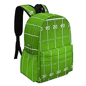 American Football Field Travel Backpack Lightweight 16.5 Inch Computer Laptop Bag Casual Daypack for Men Women