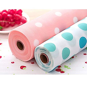 VOSAREA Waterproof Shelf Liner Moistureproof Drawer Liner for Kitchen Cabinet Cupboard Shelves (Blue Dot)