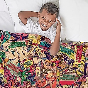 CafePress Transformers Comic Pattern Throw Blanket Super Soft Fleece Plush Throw Blanket, 60"x50"