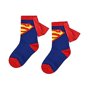 VVEADEY 4-6 Years Old Kids Socks - Cartoon Superhero Baby Boys and Girls Socks Funny Socks Unisex Toddler Boys Girls (4 Pairs)