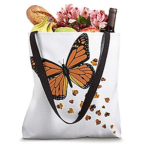 Monarch Butterfly Love Heart Gift for Women and Girls Tote Bag