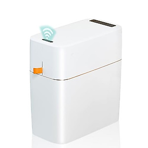 YEEFIGRO Automatic Trash Can, Bathroom Trash Cans 15 Liter / 4 Gallon Slim Smart Trash Bin with Lid, Touchless Rechargeable Garbage Can, Waterproof Trash Can for Office, Bedroom, Living Room