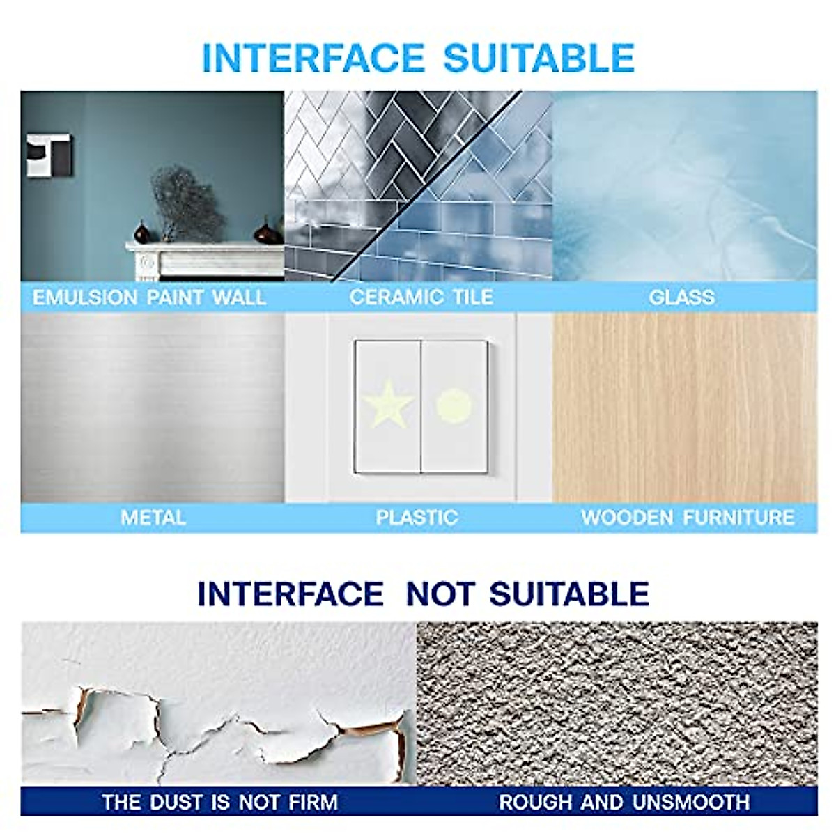 Glow in The Dark Stars for Ceiling, 1049PCS Wall Stickers Inculding Moon and Stars Decor, Glow in The Dark Wall Decals for Kids Room