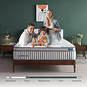 Twin Size Mattress, Lechepus 14 Inch Hybrid Memory Foam Mattresses with Individual Pocket Spring, Plush Breathable Comfortable Mattress for Cool Sleep & Pressure Relief Certified