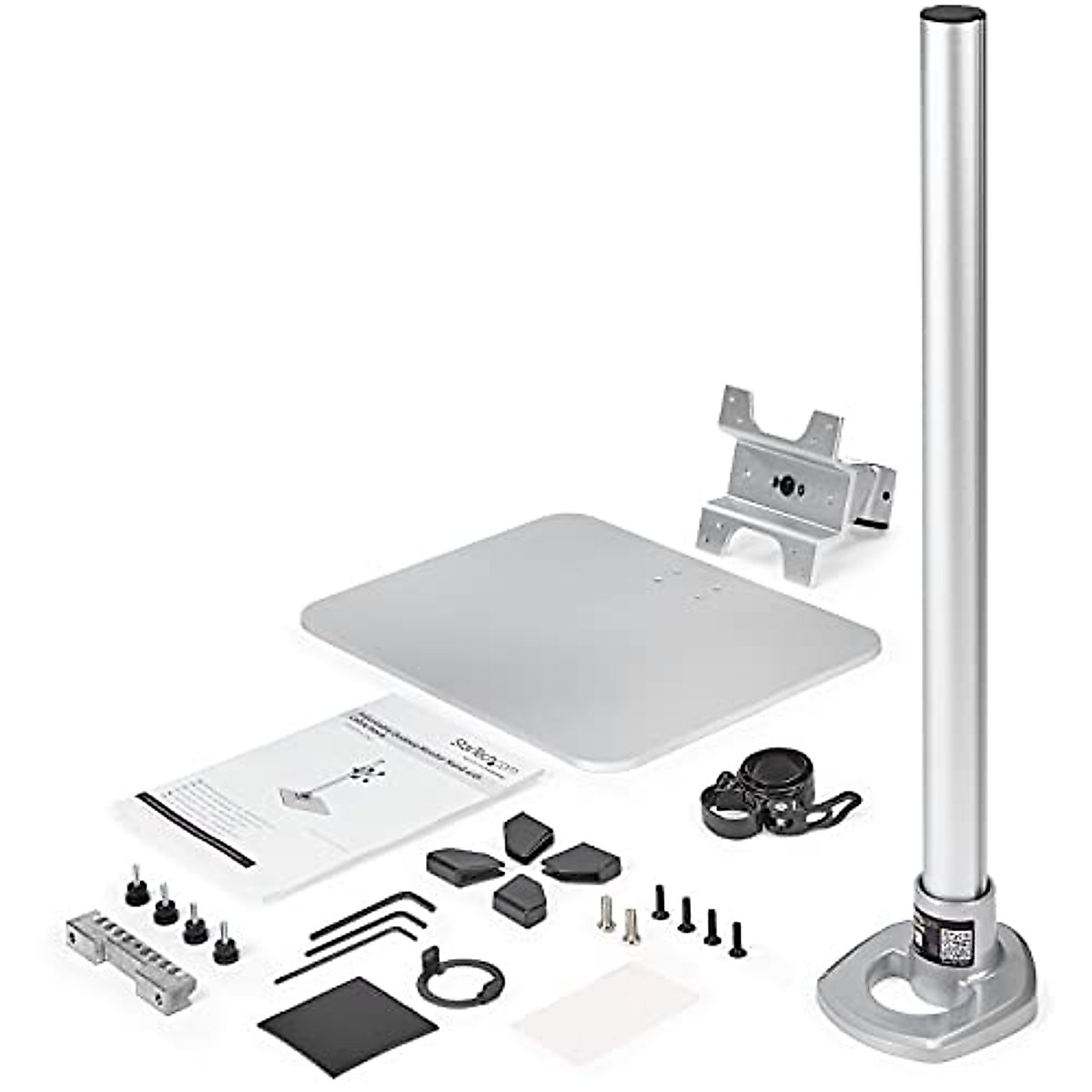 StarTech.com Single Monitor Stand - Adjustable - Supports Monitors 12'' to 34" (30.9lb/14kg) - Premium - Single Screen VESA Monitor Mount Stand - Silver , TAA (ARMPIVSTND)