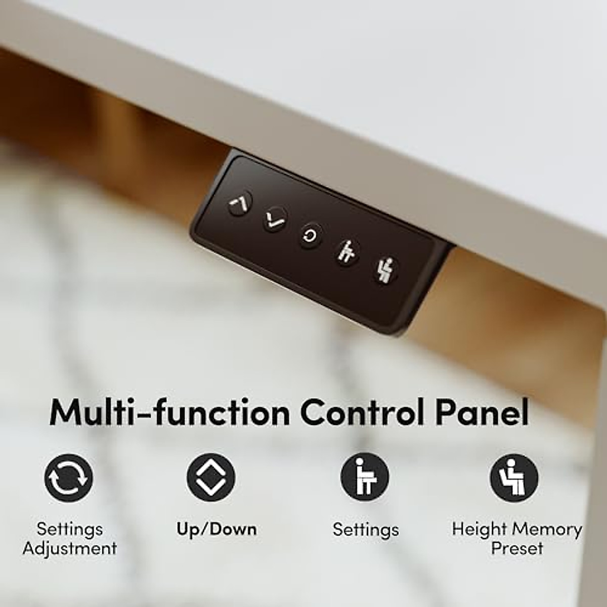 BANTI SDE-STSTZ Standing Desk, 72“×29", White