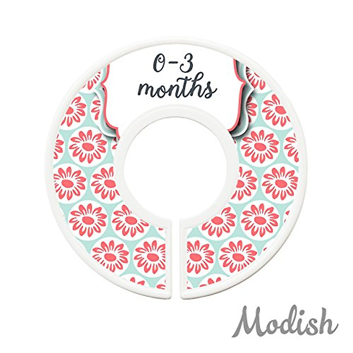 Modish Labels Baby Clothes Size Dividers, Baby Closet Organizers, Size Dividers, Baby Closet Organizers, Closet Dividers, Clothes Organizer, Nursery Décor, Girl, Flowers, Shabby Chic (Baby)