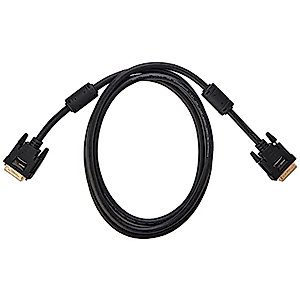 Amazon Basics DVI to DVI Monitor Adapter Cable - 6.5 Feet (2 Meters), Black