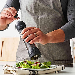 Sur La Table Spice XL Ratchet Mill Grinder with 5 Adjustable Coarse settings, 3/4 cup Capacity, White