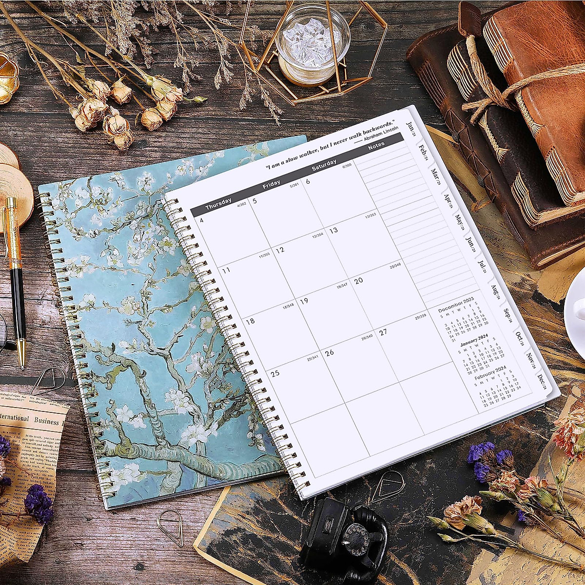 2024-2025 Monthly Planner/Calendar - Monthly Planner 2024-2025, JUL 2024 - DEC 2025, 9" x 11", 2024-2025 Planner with Monthly Tabs, Double-Side Pocket, Perfect Organizer