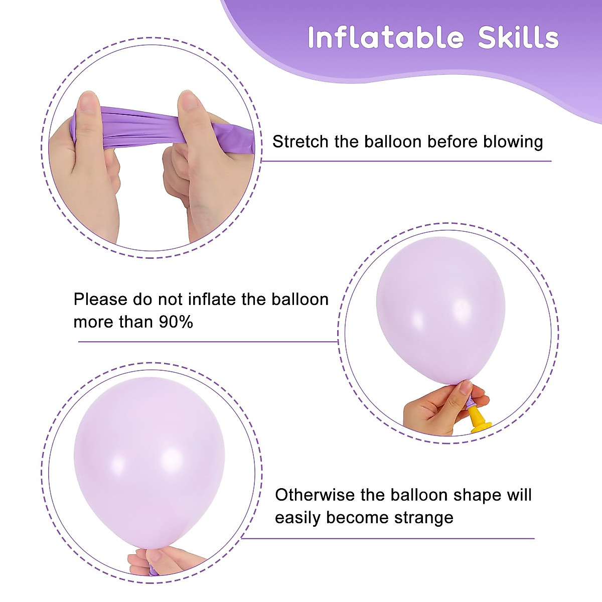 RUBFAC 120pcs 12 Inches Pink and Purple Balloons Arch Garland Kit, Purple Pink Confetti Balloons, Metallic Purple and Pink Latex Balloons for Girls Birthday Baby Shower Wedding Decorations