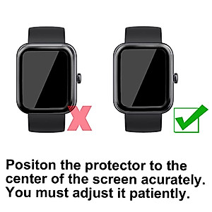 smaate 3D Screen Protector Compatible with TOOBUR IDW16 1.95” and Quican W16B Veryfit Smart Watch (Answer/Make Calls)