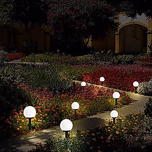 OUSIKA Spot Lights Outdoor Solar Garden Light Waterproof LED Bulb Pathway Landscape Light Home Yard Patio Driveway Lawn Light Outdoor Camping Lights Spotlights