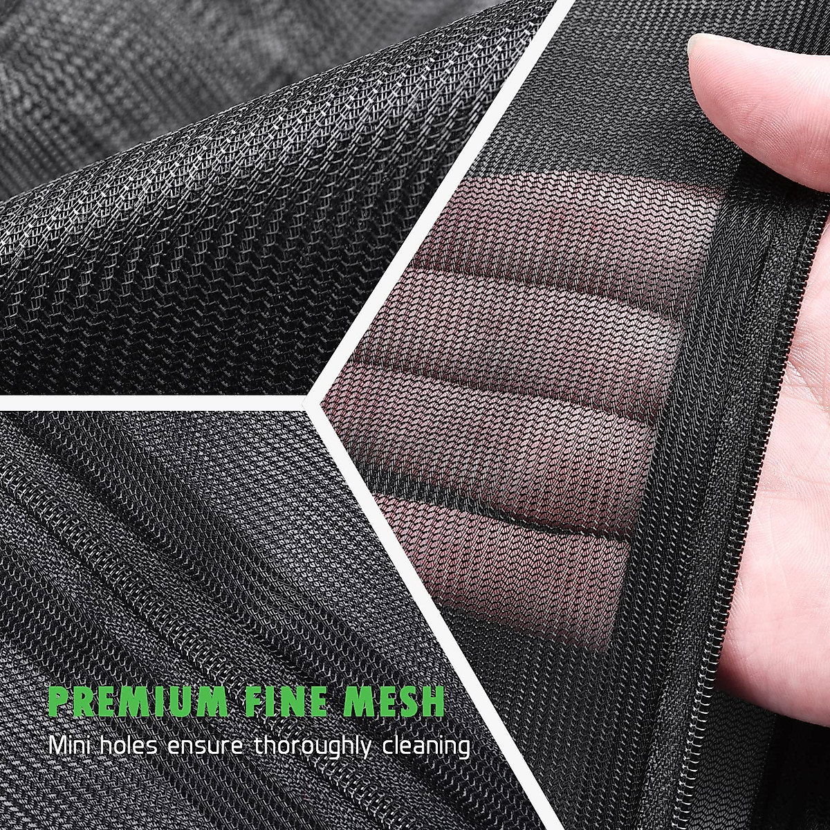 2 Pack Mesh Laundry Bags 24 x 32 inch Laundry Garment Bag Mesh Large Lingerie Wash Bags Zippered Garment Washing Net for Underwear Hosiery Blouse Sweater Dress