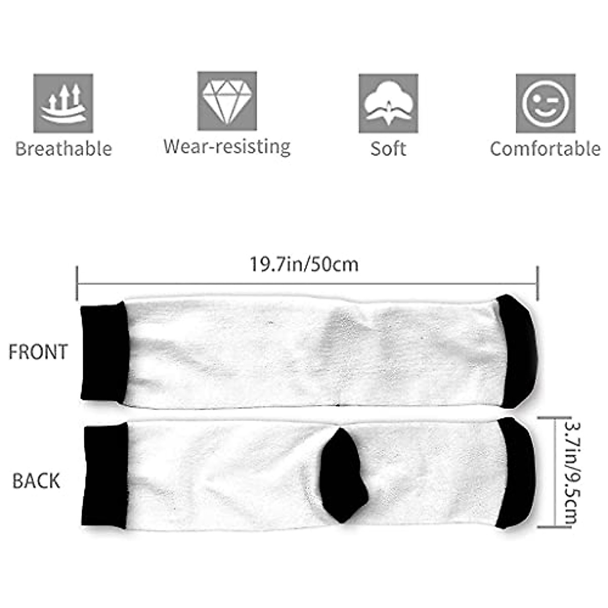 Atuedesty Funny Dress Socks For Men and Women Happy Camp Pink Retro Flamingo Camping Novelty Leisure Socks Athletic Lightweight Crew Sock for Running Indoor Outdoor Boat Cold Weather Wear