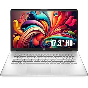 HP 17.3" HD Plus Laptop, for Business and Students, Intel Quad Core, 16GB RAM, 1TB NVMe SSD, Fullsize Keyboard, HDMI, Rapid Charge, Type-C, Windows 11 with Bundled Accessories