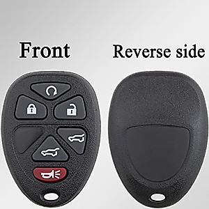 Car Key Fob Keyless Entry Remote Fits 2007-2014 Chevy Silverado Tahoe Suburban Cadillac Escalade GMC Yukon Replaces OUC60270 OUC60221 20869057 15913427