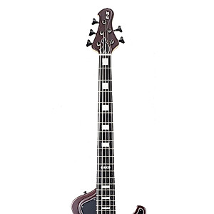 ESP EIISTREAMSL5DMRS Bass Guitar, Deep Red Metallic Satin