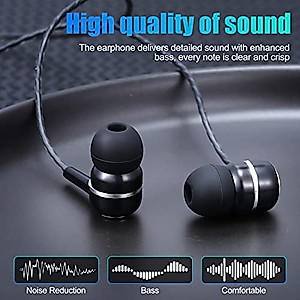 24 Pack Earbuds Pack Wire Earbuds with Microphone in Ear Headphones with Heavy Bass 4 Colors Wire Headphones Noise Isolating Ear Phones Stereo Sound Headphones with Mic for Classroom School Library