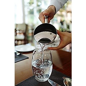 Alkaline Anytime Water Pitcher- Alkaline Water Pouch 9.5+ pH-American Stainless Steel-Ice Guard-Modern-BPA Free Water Jug-Iced Tea Maker-Great for Alkaline Water-Iced Tea-Kool Aid-Iced Coffee-Lemonade