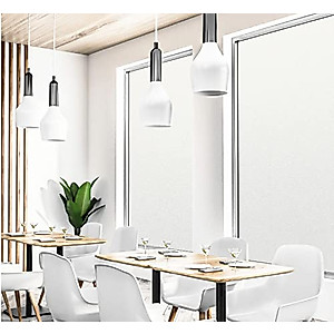 Instruban Window Privacy Film, Frosted Glass Covering for Bathroom, Opaque Static Cling Heat Control Door Sticker for Office Living Room, Non-Adhesive (Matte, 35.4 x 78.7 inches)