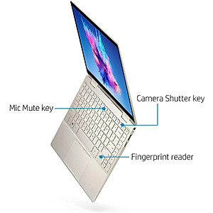 HP 2020 Envy x360 2-in-1 13.3" FHD IPS Touchscreen Laptop Intel Evo Platform 11th Gen Core i7-1165G7 8GB Memory 1024GB SSD Pale Gold - Backlit Keyboard -Fingerprint Reader -Thunderbolt - WiFi 6