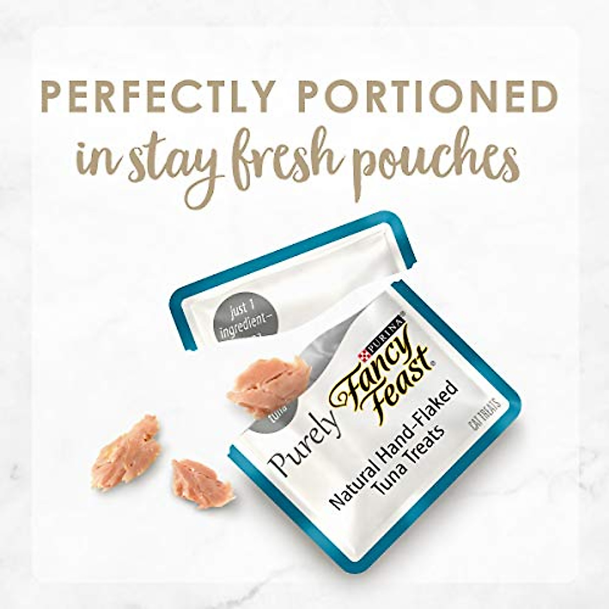 Purina Fancy Feast Natural Cat Treats Variety Pack, Purely Natural - (5) 10 ct. Pouches