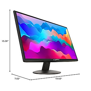 Sceptre New 22 Inch FHD LED Monitor 75Hz 2X HDMI VGA Build-in Speakers, Machine Black (E22 Series), 1920 x 1080 Pixels