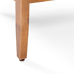 Christopher Knight Home Anton Outdoor Club Chairs with Cushions-Acacia Wood-Teak/Cream, 30 "W x 29.25 "D x 26.5 "H