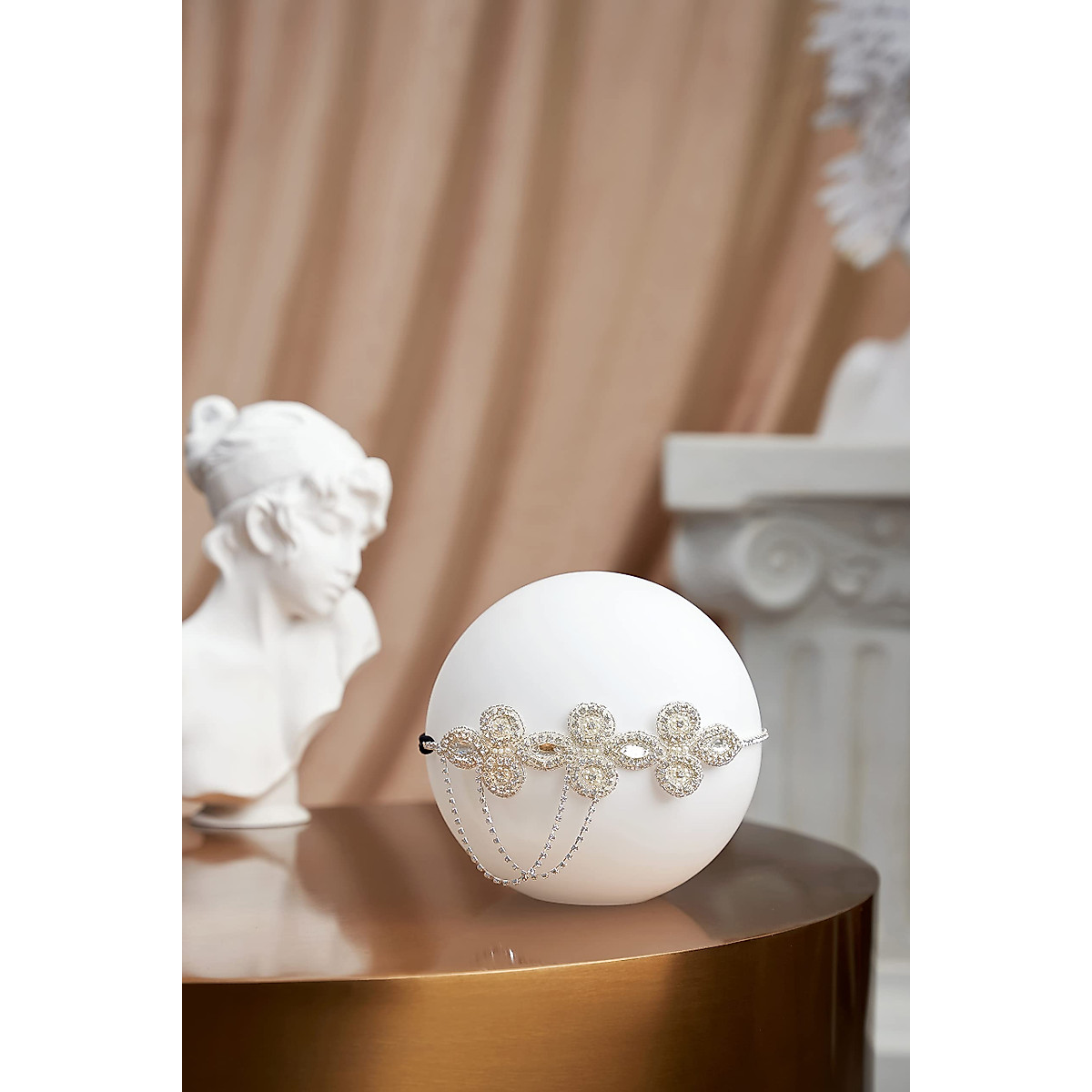 BABEYOND 1920s Flapper Headband Crystal Great Gatsby Headpiece Roaring 20s Flapper Gatsby Hair Accessories