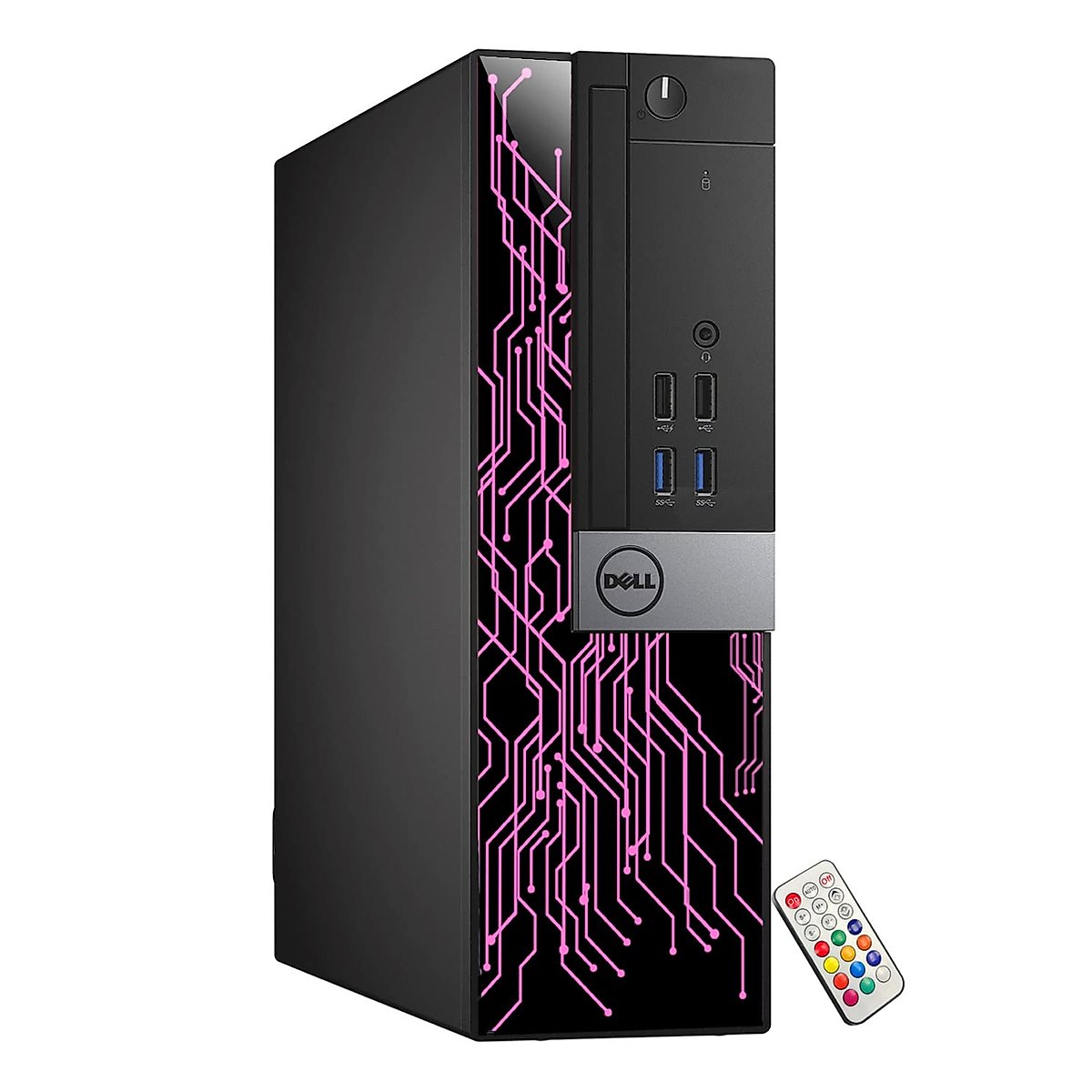 Dell OptiPlex Desktop Customized RGB Lights Computer Intel Core i7 3.40GHz 16 GB RAM 2TB SSD Windows 10 Pro - WiFi - Gaming PC Keyboard & Mouse HDMI (Renewed)