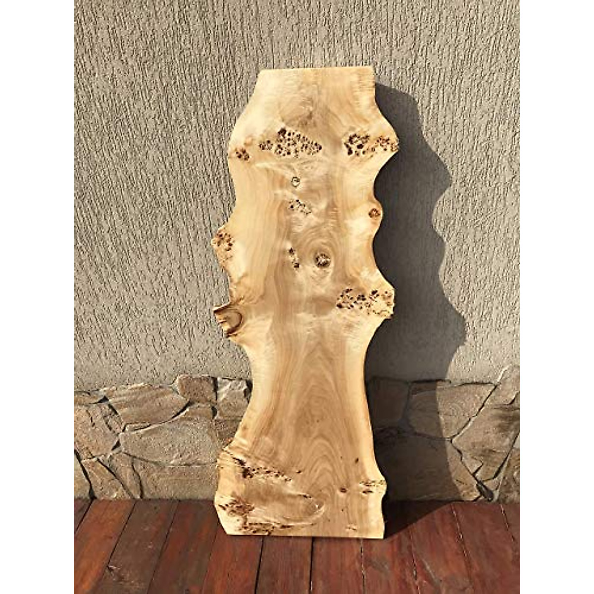 Table top from poplar burl slab, live edge table top, poplar burl, slab burl