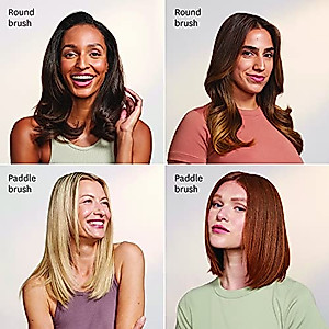 T3 AireBrush Duo Interchangeable Hot Air Blow Dry Brush with Two Attachments – Includes 15 Heat and Speed Combinations, T3 IonFlow Technology, Volume Booster Switch, Lock-in Cool Shot