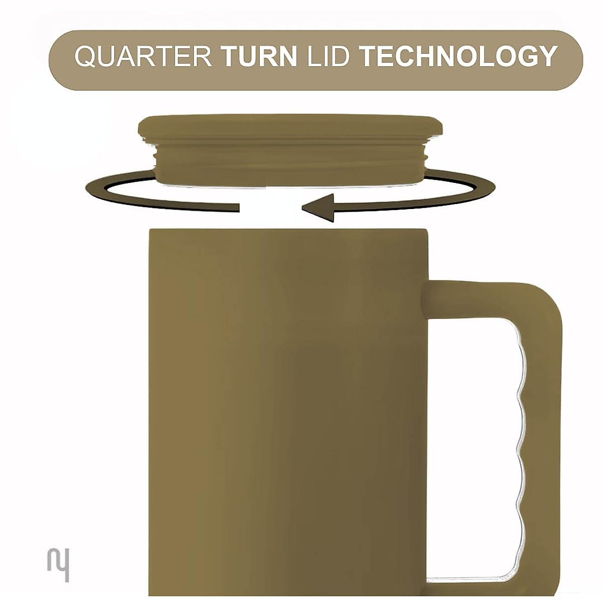 CeylonManel 40oz Stainless Steel Double Wall Vacuum Insulated Sublimation Tumbler with Handle, Straw, Lid Travel Cups in Matte Finish (Garden Haze), Large