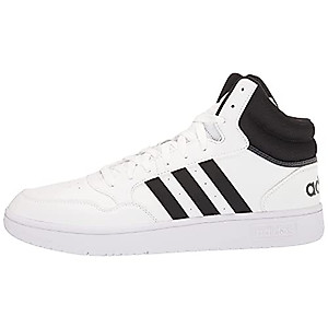 adidas Adult Hoops 3.0 Mid Core Black/Core Black/White 11