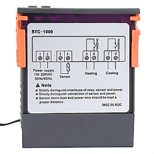 Digital Temperature Controller, Temp Sensor Electric Centigrade Thermostat Control Switch for Incubator Brooder Refrigerator Fermenter Home Brewing Fermentation Reptile Aquarium 110 220V